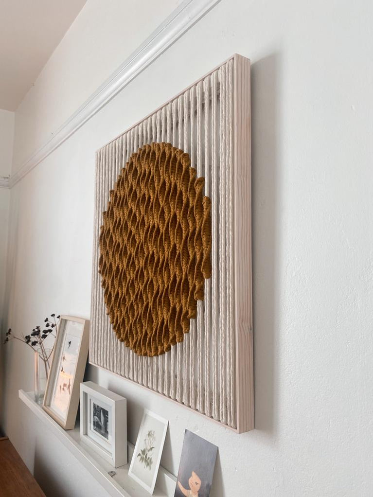 Macrame Wall Art - Framed Howl rust – KELMI