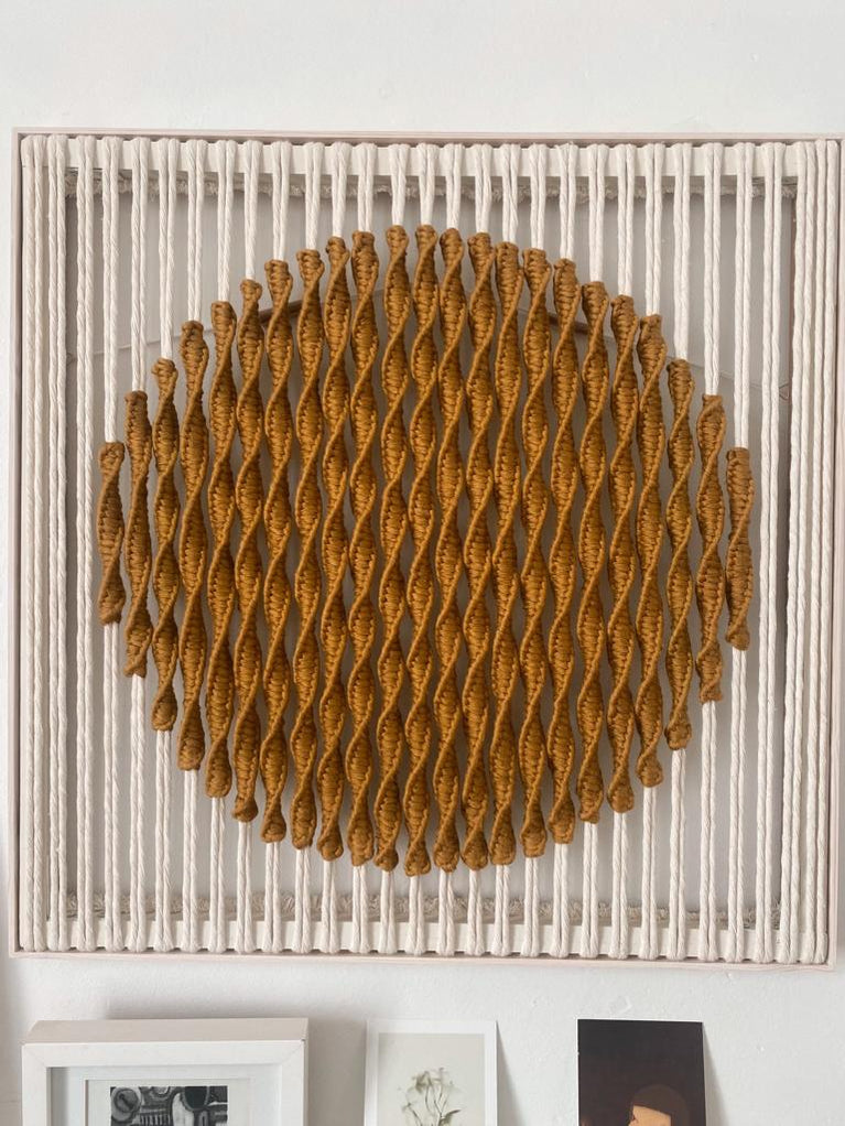 Macrame Wall Art - Framed Howl rust – KELMI